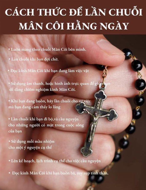 Kinh Mân Côi và cách lần hạt Mân Côi